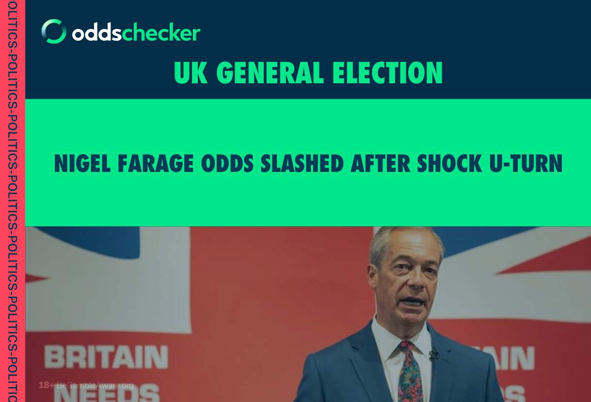 Nigel Farage To Become Next Prime Minister Odds Slashed to 24/5 ...