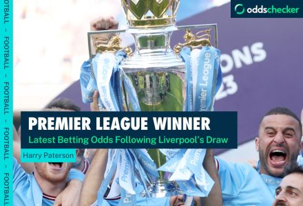 Premier League Winner Odds Man City favourites following Liverpool slip up Oddschecker